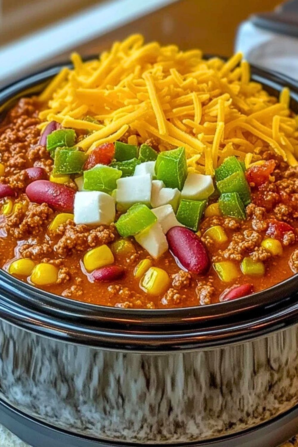 Wendy's Copycat Chili in the Slow Cooker