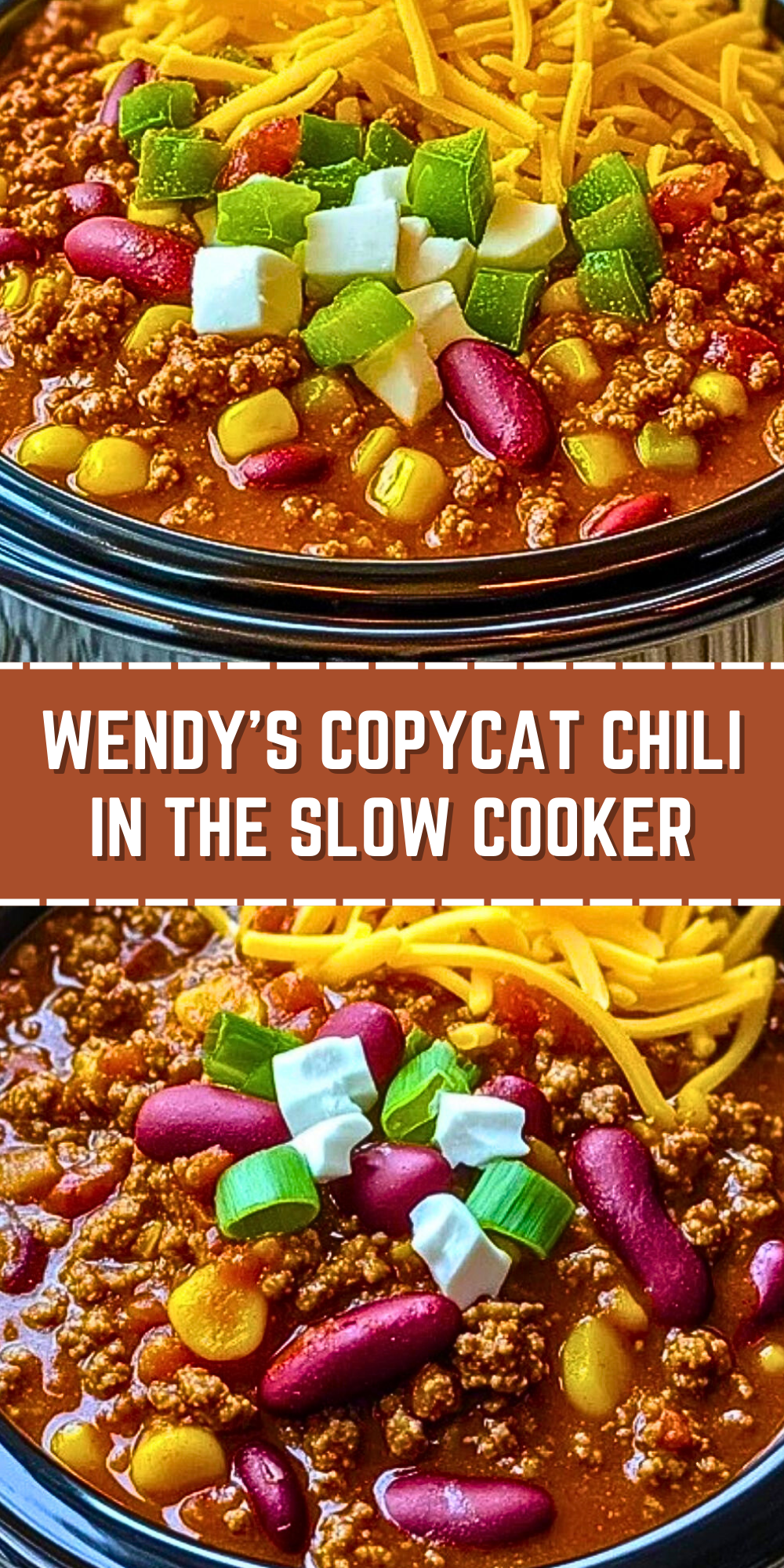 Wendy's Copycat Chili in the Slow Cooker