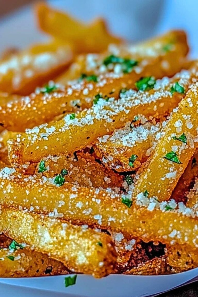 Crispy Baked Parmesan Garlic Fries