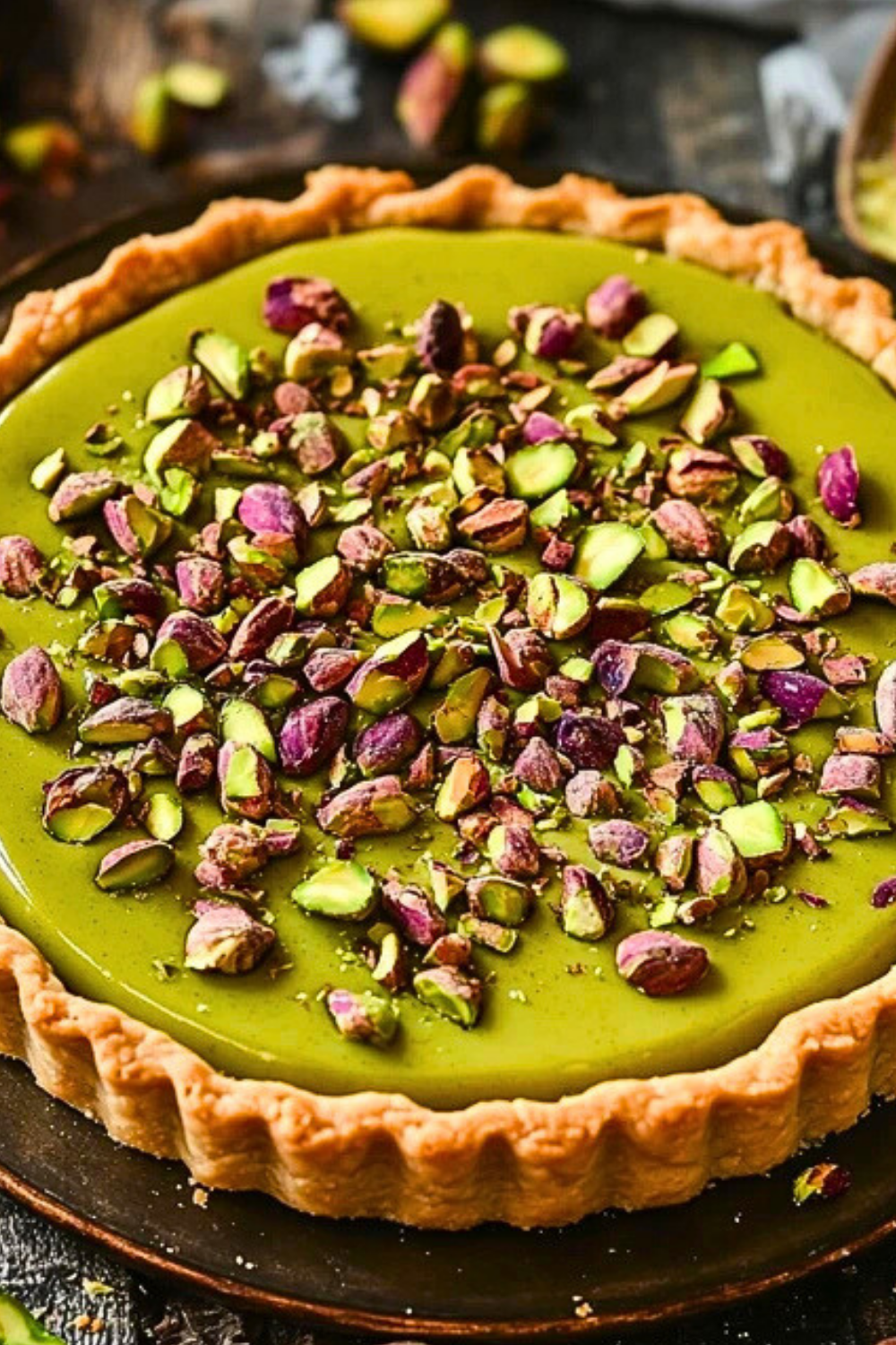 Irresistible Pistachio Tart with Creamy Pistachio Paste