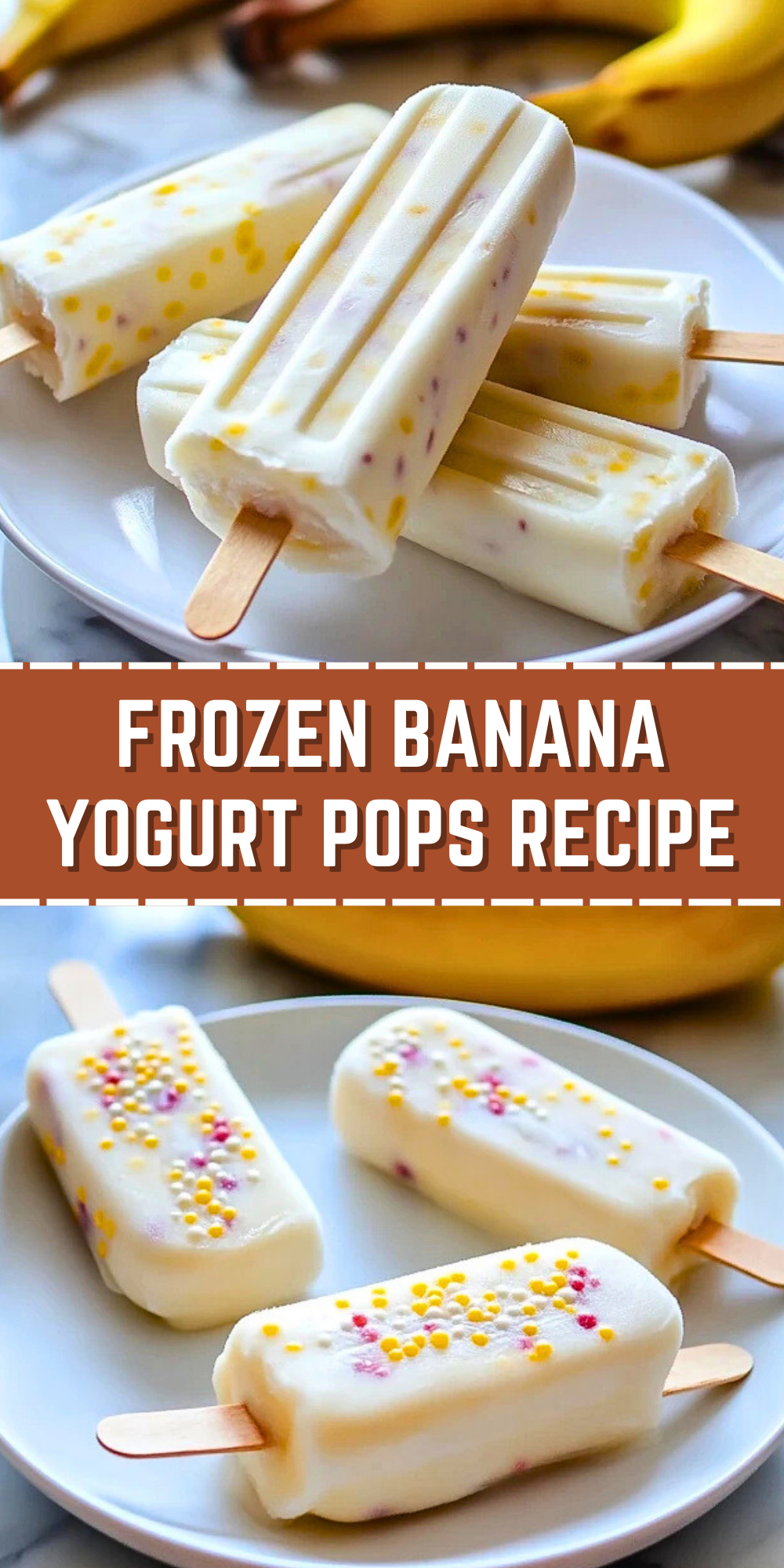 Frozen Banana Yogurt Pops Recipe
