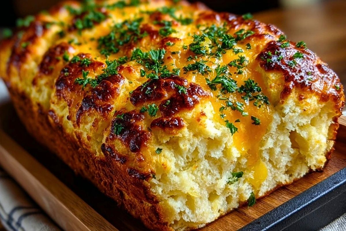 Easy Cheesy Biscuit Loaf