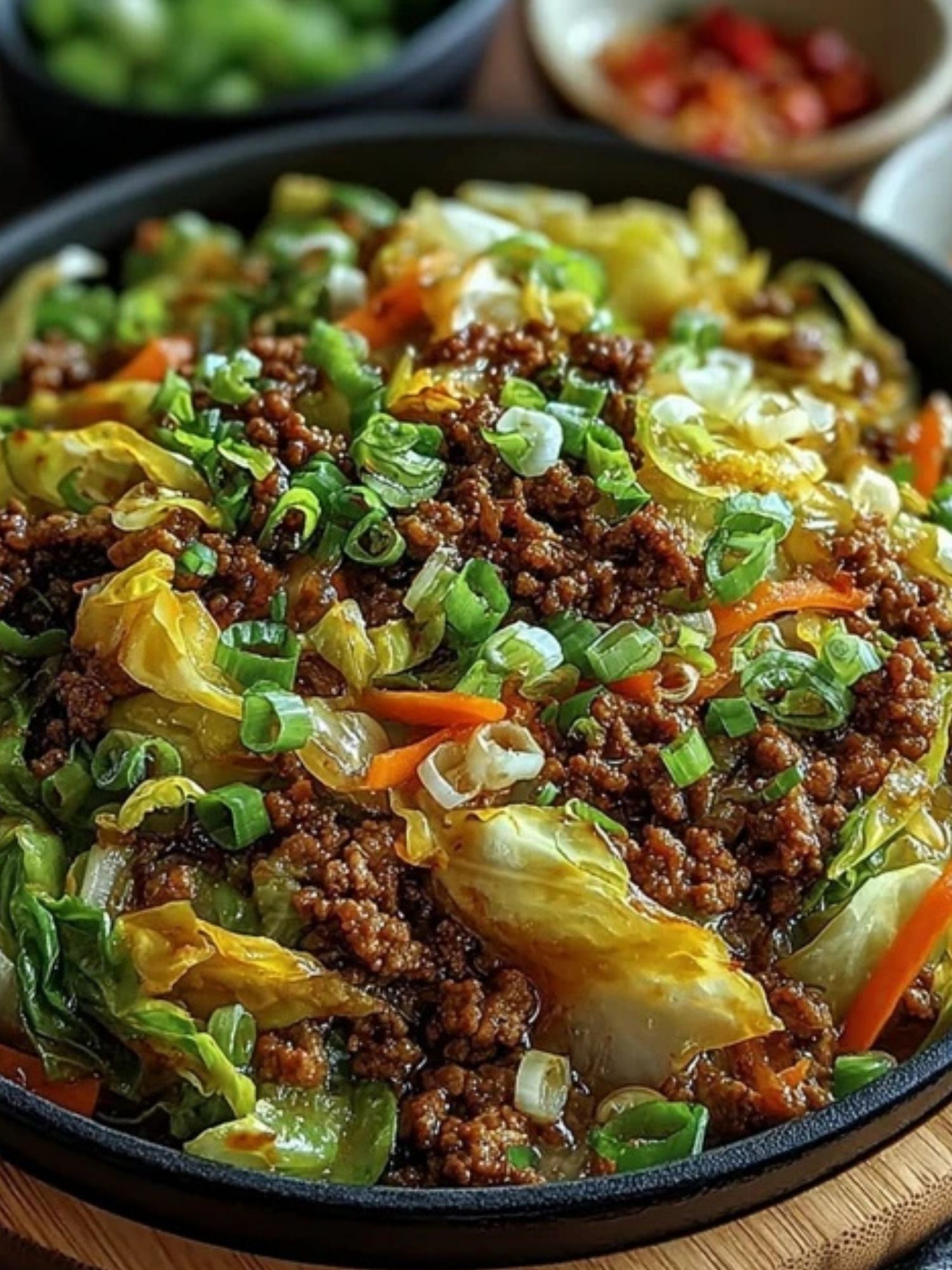 Healthy Chinese Ground Beef Cabbage