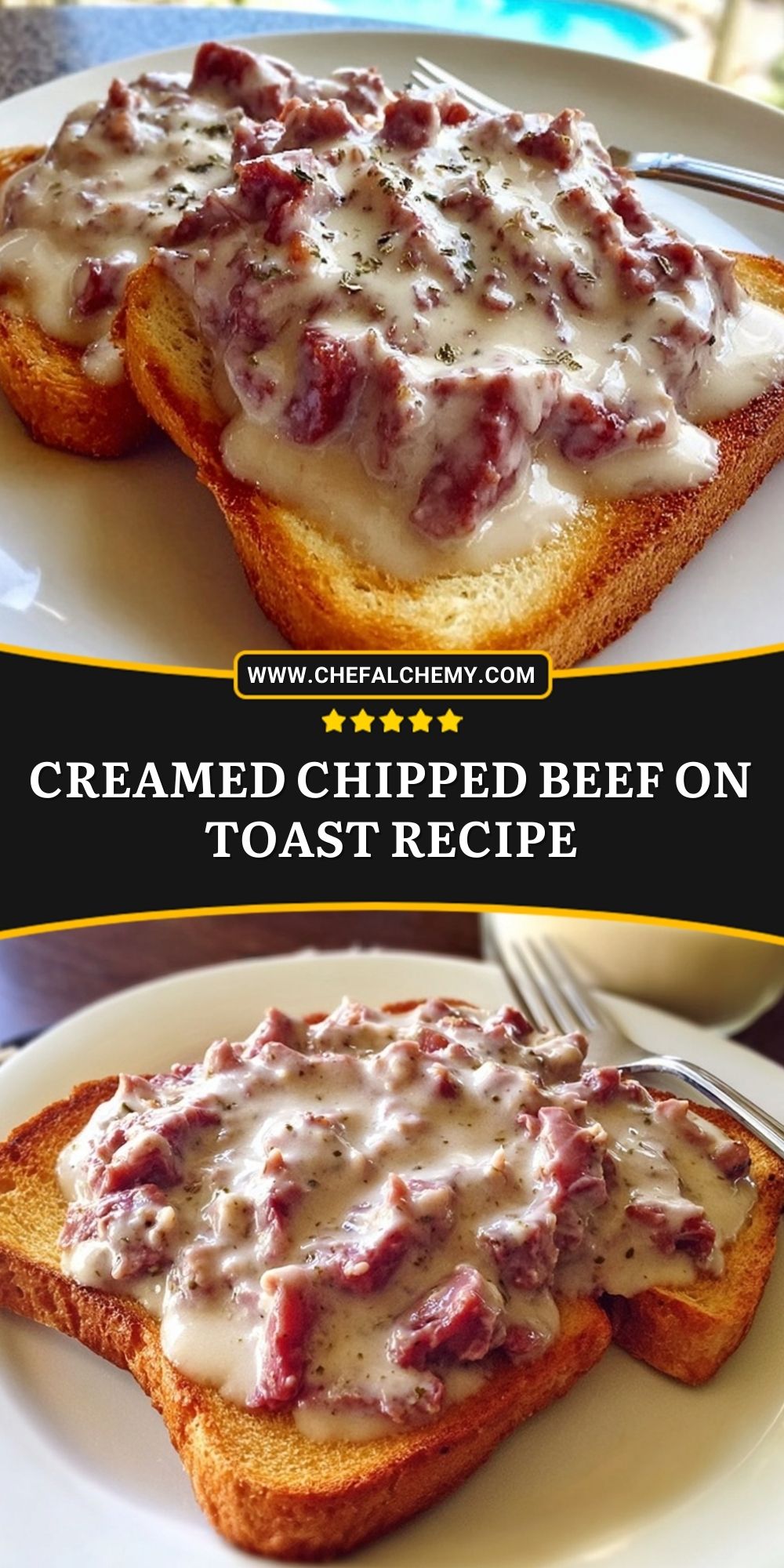 Creamed Chipped Beef on Toast Recipe