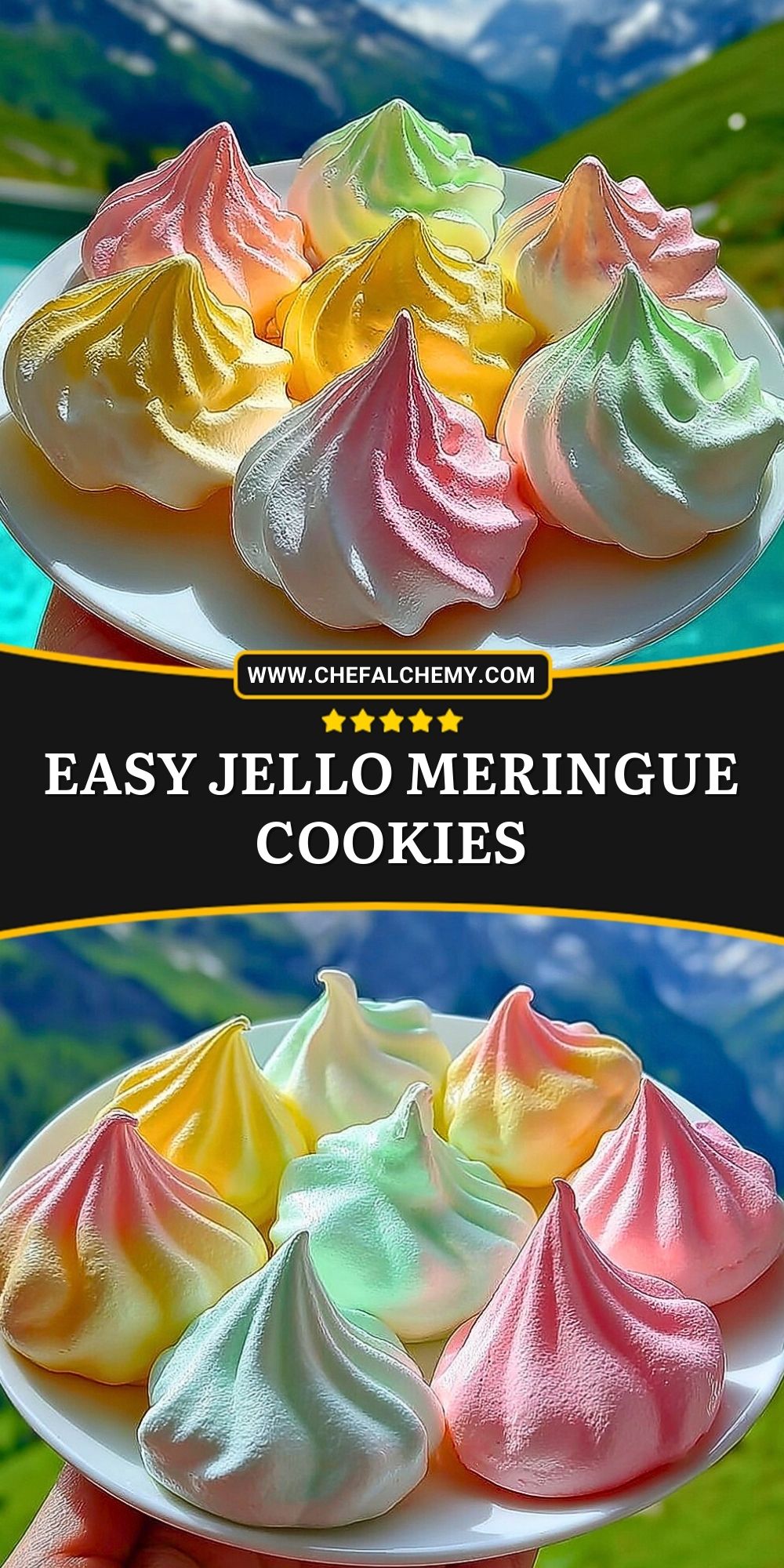 Easy Jello Meringue Cookies