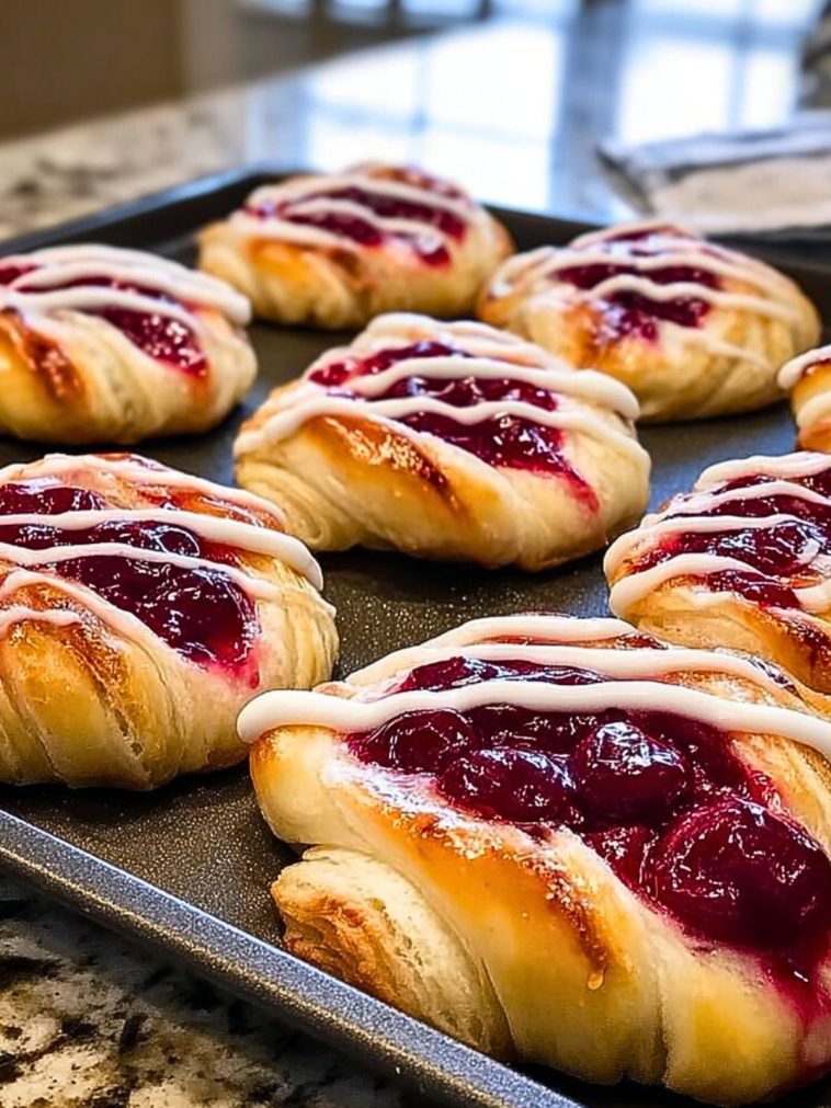 Mini Cherry Cheese Danishes