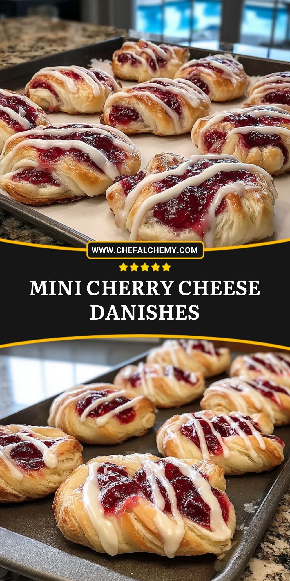 Mini Cherry Cheese Danishes