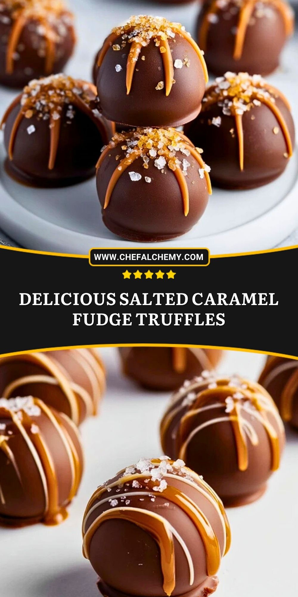 Delicious Salted Caramel Fudge Truffles