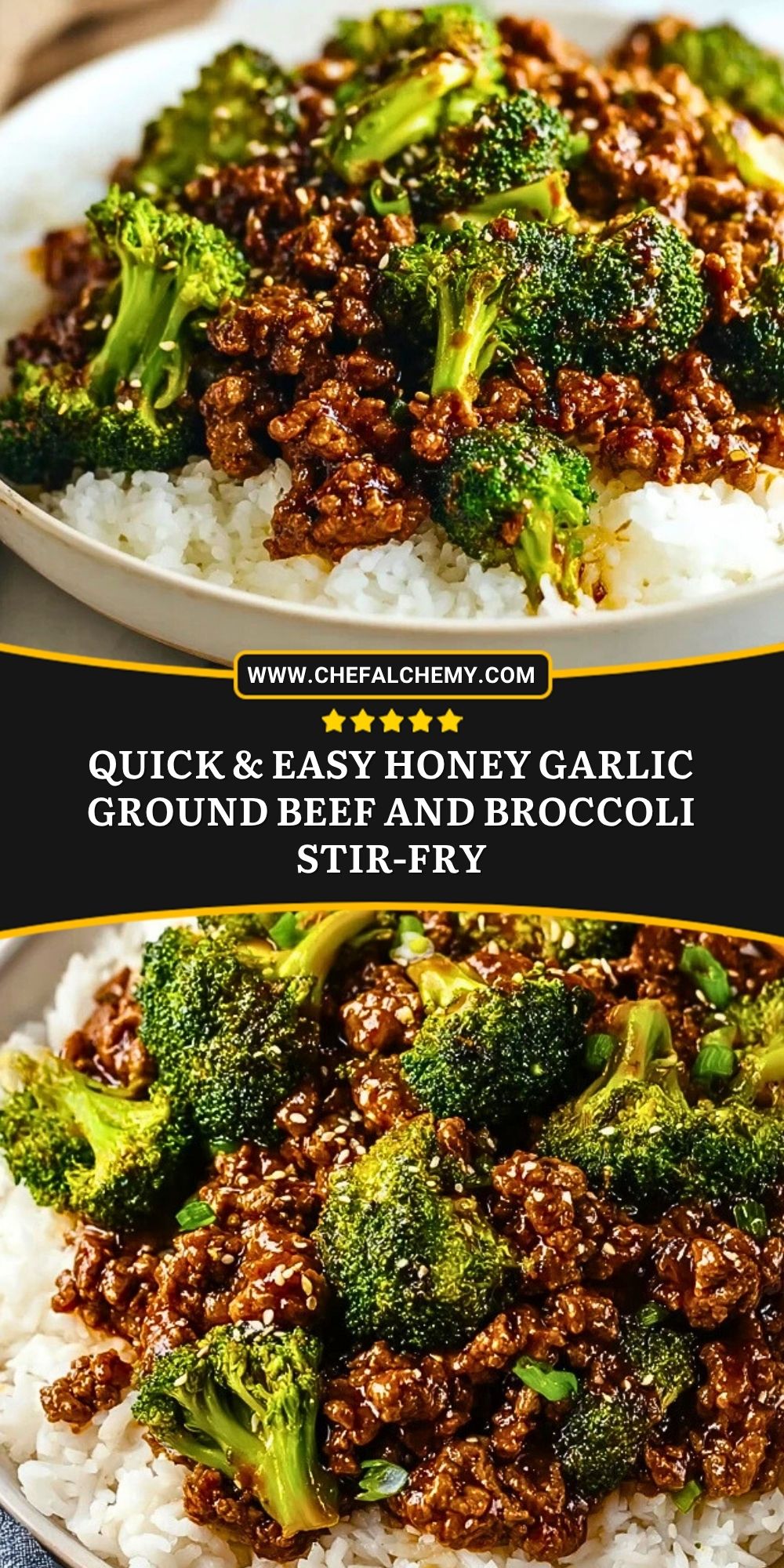 Quick & Easy Honey Garlic Ground Beef and Broccoli Stir-Fry