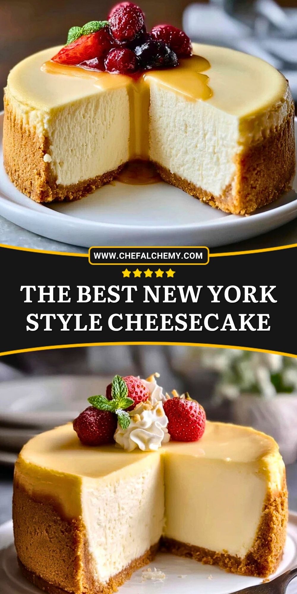The Best New York Style Cheesecake