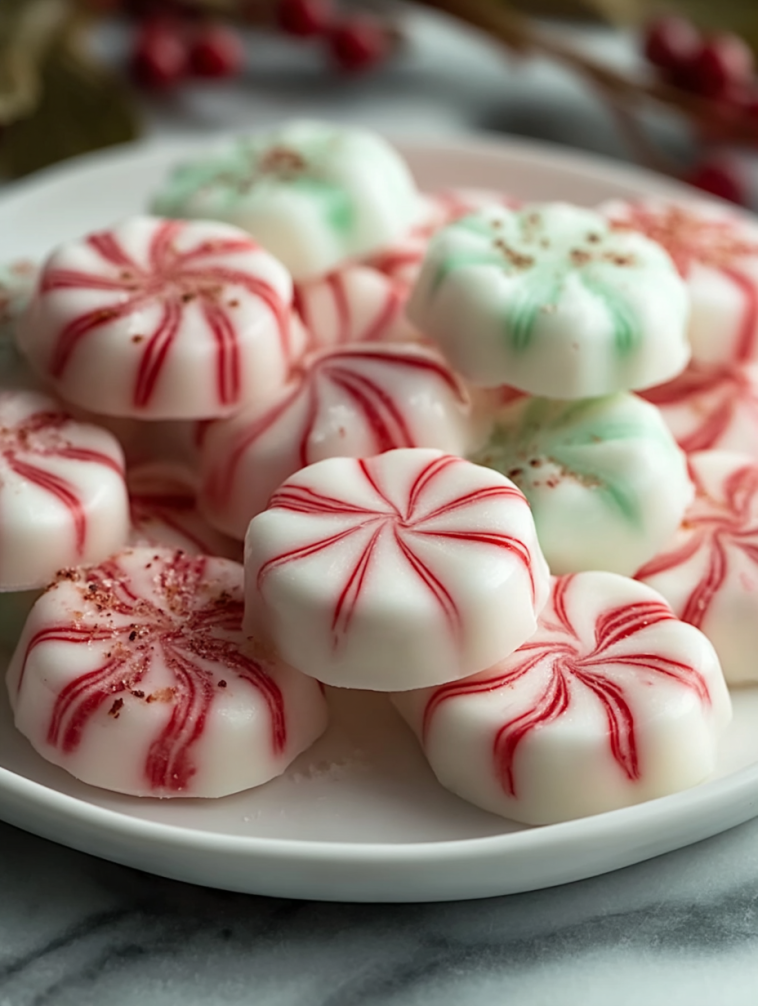 Soft Christmas Peppermints (Old-Fashioned Butter Mints)
