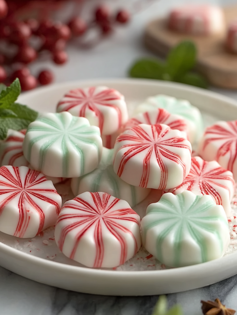 Soft Christmas Peppermints (Old-Fashioned Butter Mints)